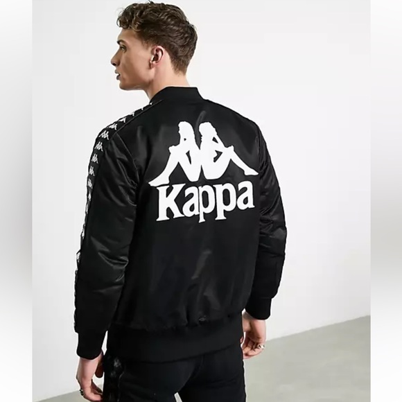 Kappa | Jackets & Coats | Kappa Banda Track Top With Back Logo In Black ...